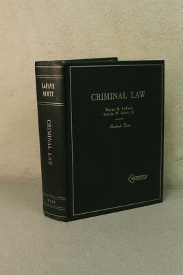 Criminal Law LaFave and Scott *FREE SHIPPING* | eBay