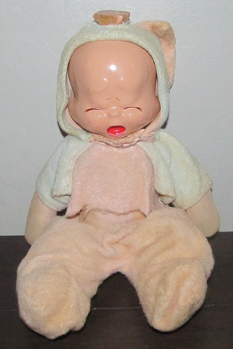 Compo 1940s Vintage Cloth Body Composition Trudy Doll Rotating Head W/3 ...