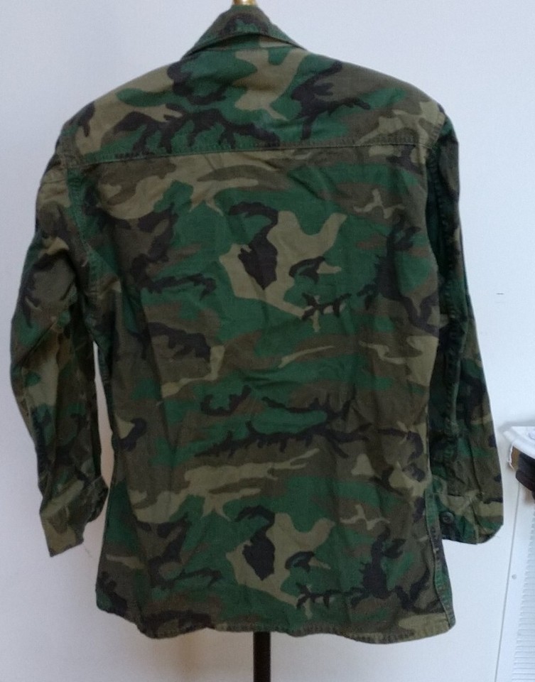 Vietnam War Green Dominant ERDL Tropical USMC Jacket Shirt XSmall-Short ...