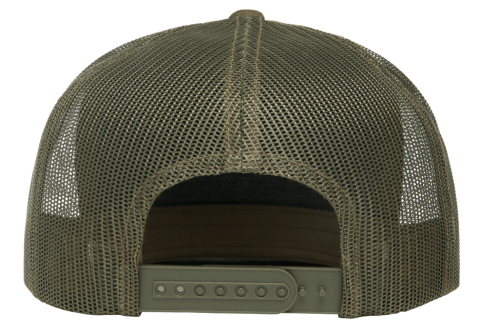 YP Classics Flat Bill Trucker Cap Yupoong Meshback Snapback Hat 6006 5 ...