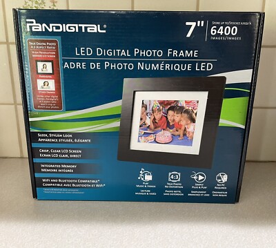 Pandigital 7" LCD Digital Photo Frame Black Pan7000DW Manufacture ...