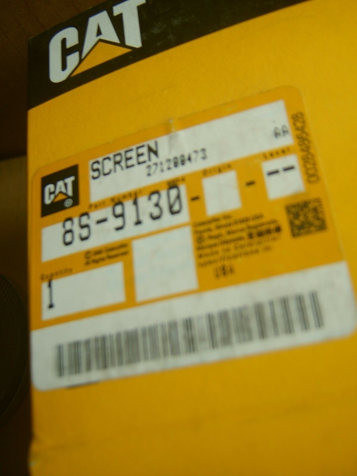 CATERPILLAR 8S-9130 Sediment Strainer for CAT CATERPILLAR HYDRAULIC ...