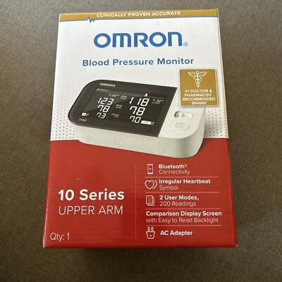 New Omron 10 Series BP7450 Upper Arm Blood Pressure Monitor - Black ...