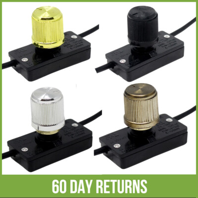 Zing Ear ZE-256 Inline Rotary Dial Light Dimmer Switch For Floor Table ...