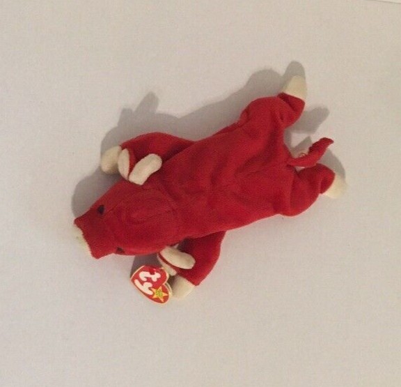 Ty® SNORT the Bull Beanie Babies Plush Toy #4002 - INTRO 1997, RETIRED ...