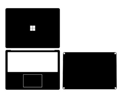 Laptop Carbon fiber Skin Sticker Cover For Microsoft Surface Laptop 13. ...