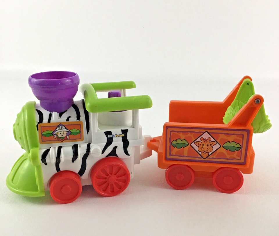 Fisher Price Little People Musical Zoo Train Playset Figures Animals ...