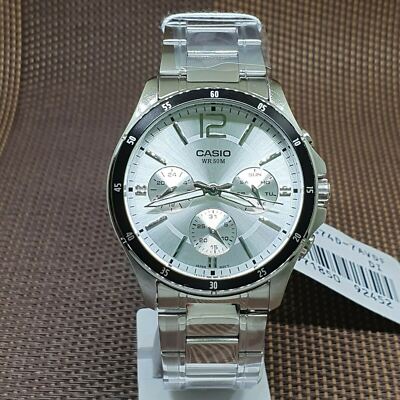 Casio MTP-1374D-7A Analog Stainless Steel Bracelet Quartz Men Casual ...