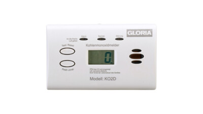 GLORIA Kohlenmonoxid-Warnmelder / CO-Melder KO2D, mit Display ...