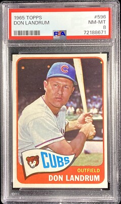 1965 Topps #596 Don Landrum PSA 8 | eBay