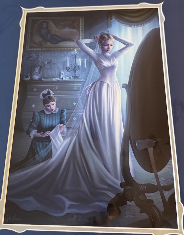 Disney Parks Dylan Bonner Haunted Mansion Print Here Comes The Bride ...