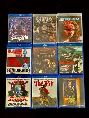 9 Boutique Blu-ray Lot! Synapse Suspiria, Vinegar Syndrome, Saturn’s ...