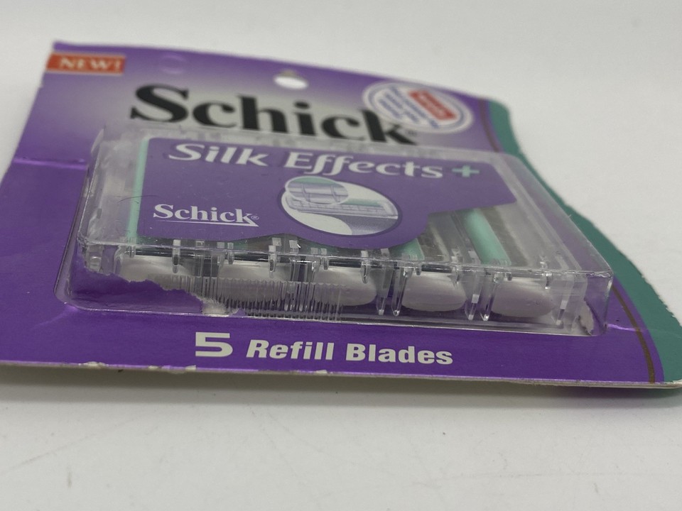 Vintage Schick Silk Effect + Refills For Women 5 Blades 1999 Package ...