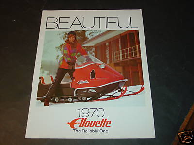 VINTAGE 1970 ALOUETTE SNOWMOBILE SALES BROCHURE NICE | eBay