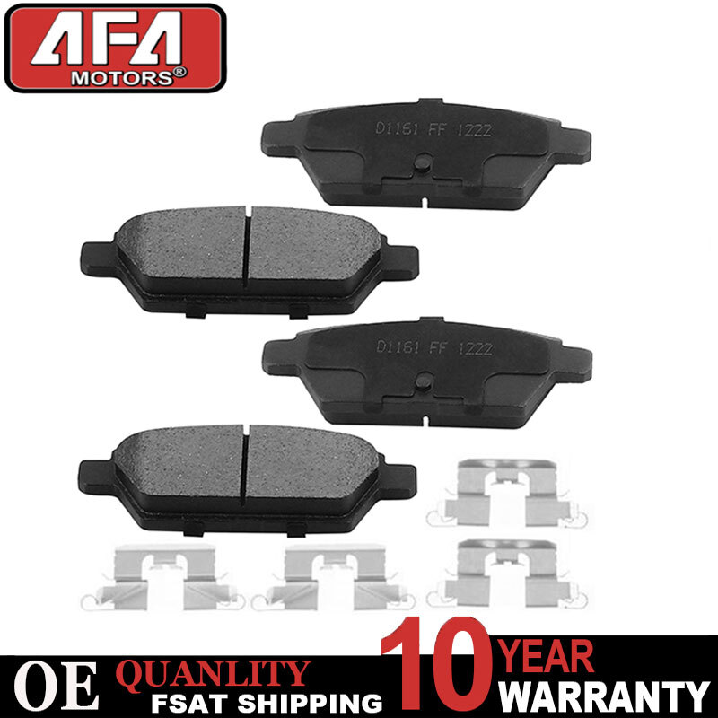 4X Rear Premium Ceramic Brake D1161 For Mercury Ford Fusion Lincoln Mkz ...