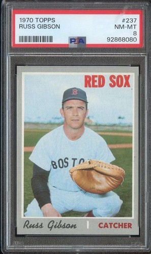 1970 TOPPS #237 RUSS GIBSON PSA 8 RED SOX NICELY CENTERED *INVAJ2704 | eBay