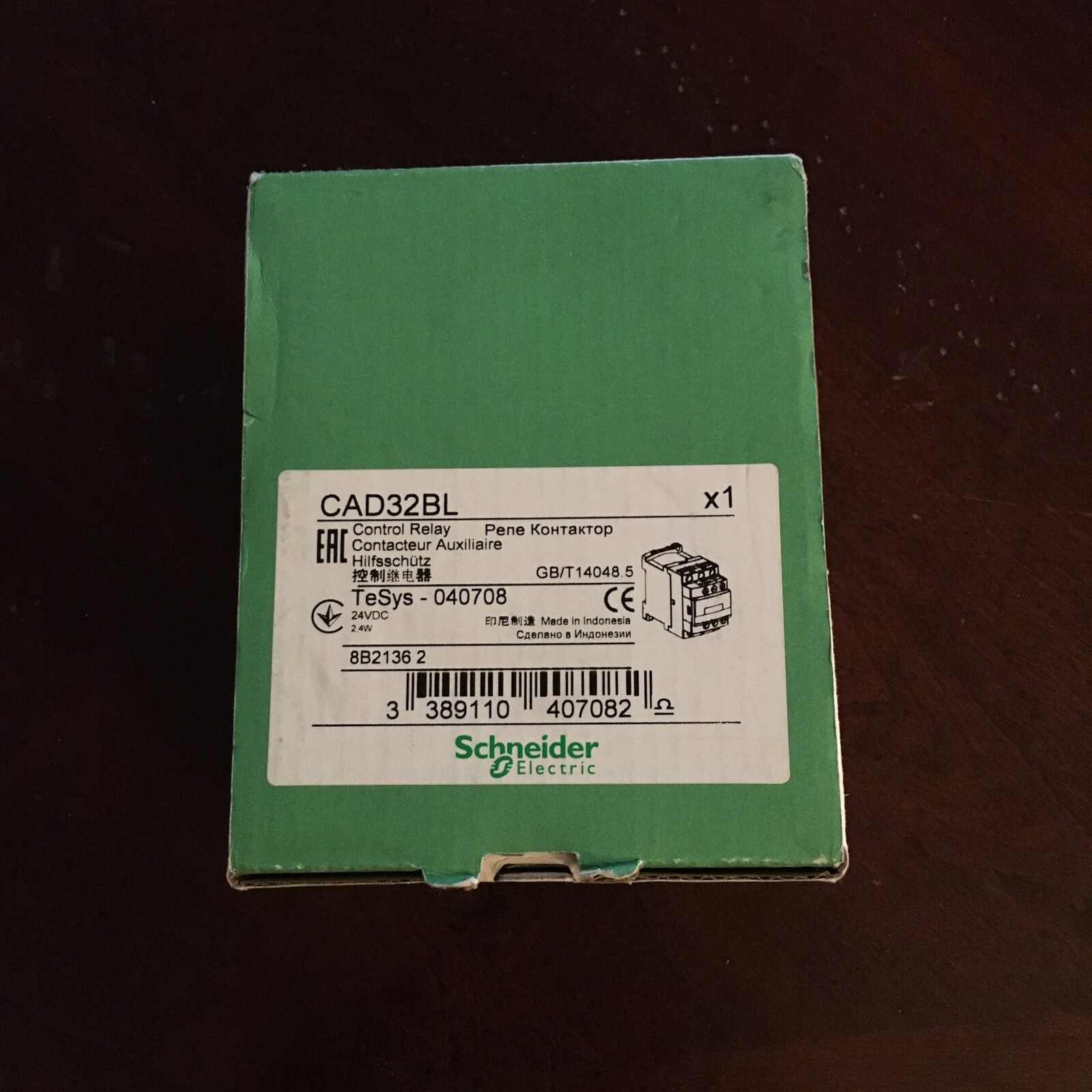 Schneider Electric CAD32BL Control Relay 24V DC Coil | eBay