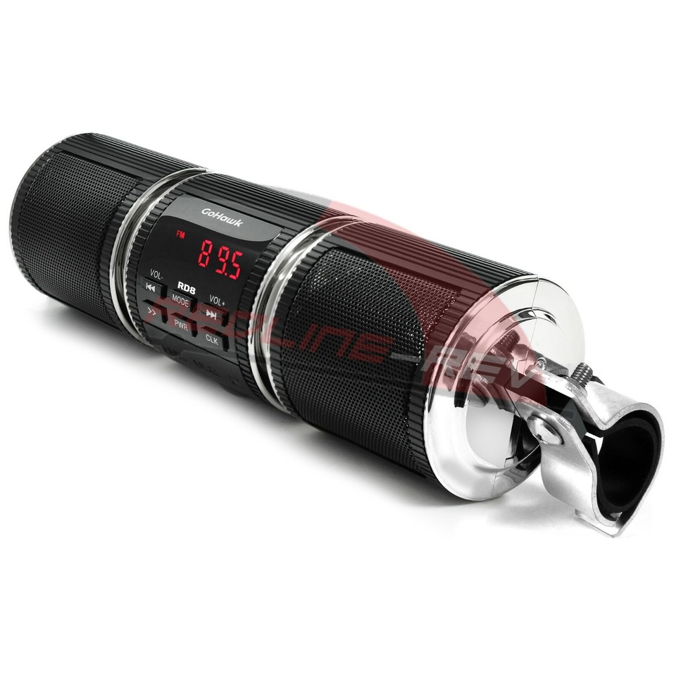 Motorcycle Stereo Speakers Audio System Bluetooth Amplifier Radio USB ...