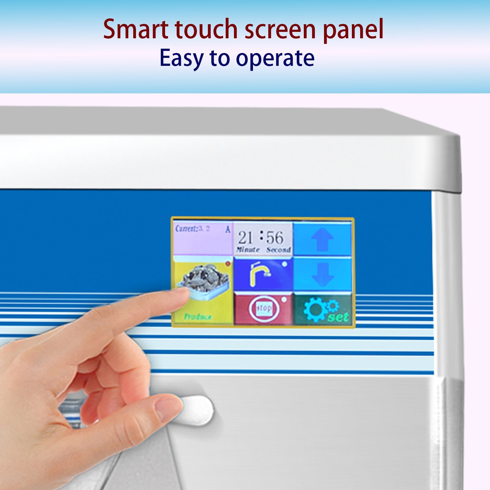 Commercial ETL Italian ice machine water ice machine 30-40L/hours | eBay