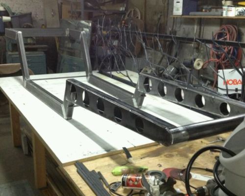 SPIKE Style Front Frame Rail Kit | Rat Rod Hot Rod Custom Fold and Weld