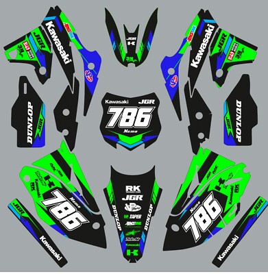 Graphic Kit for 2013-2016 Kawasaki KXF250 KX250f KX 250f Decals | eBay