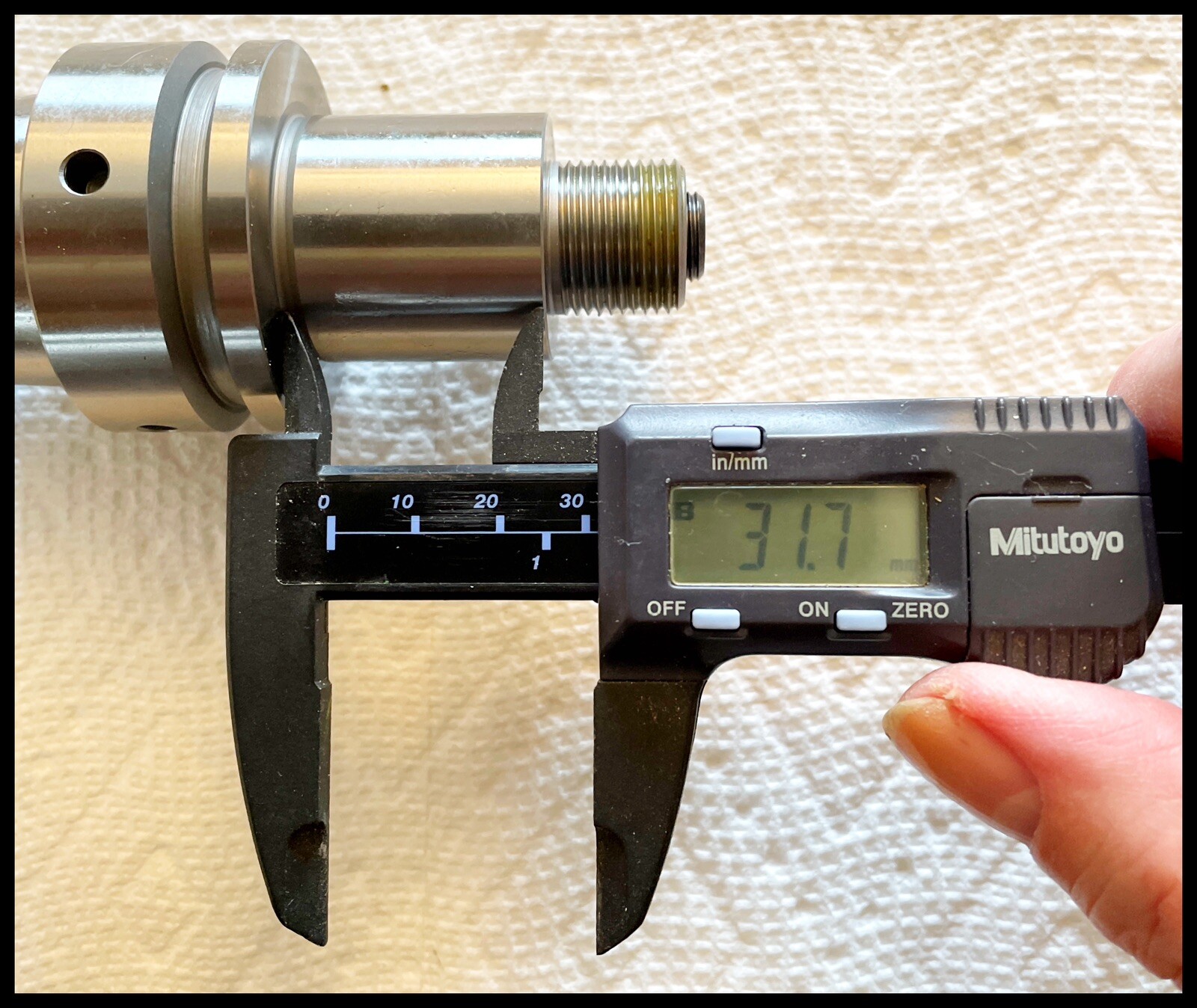 HSK-E50 1-1/4" BORE x 31.75mm EXTENSION CNC Grinding Wheel Arbor -Full ...