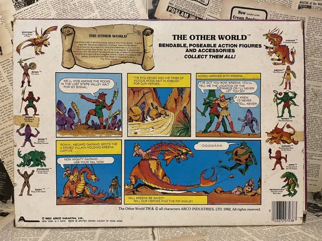 ARCO The Other World Figure Set Fighting Glowgons Bendable Posable ...