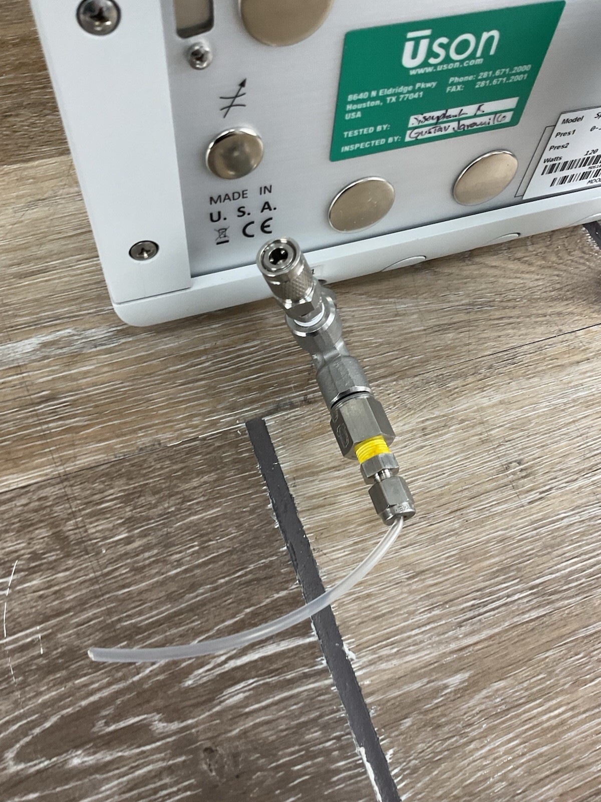 USON Sprint mD Multi-Channel High Pressure Leak Tester w/ Power Supply ...