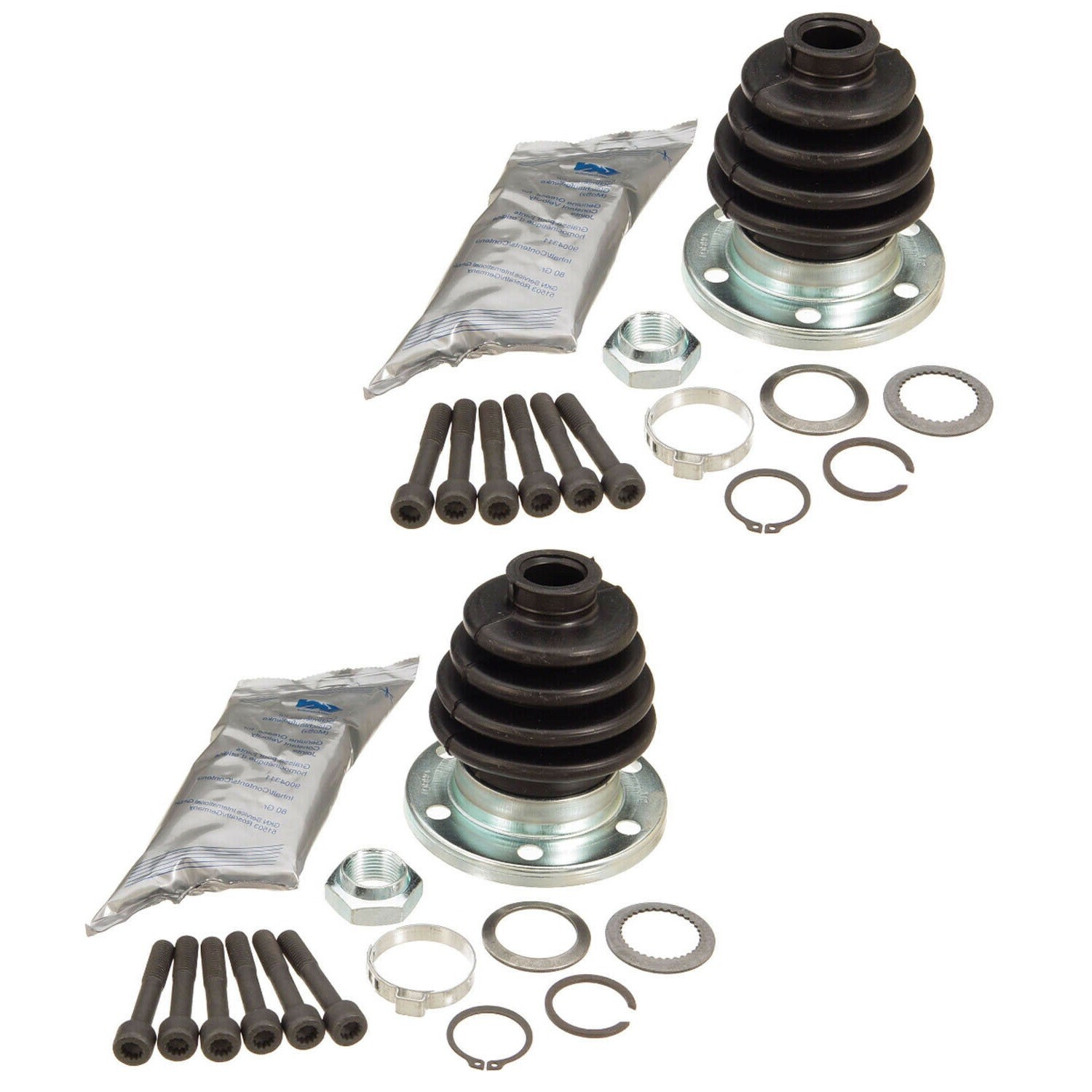 Loebro Set of 2 Inner CV Axle Joint Boot Kits for 80 Quattro Jetta Fox ...