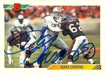Dan Owens autographed Football Card (Detroit Lions) 1992 Bowman #299 | eBay