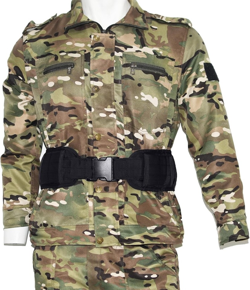 Military Waist Belt Multi-Purpose Molle Tactical Heavy Duty Padded ...