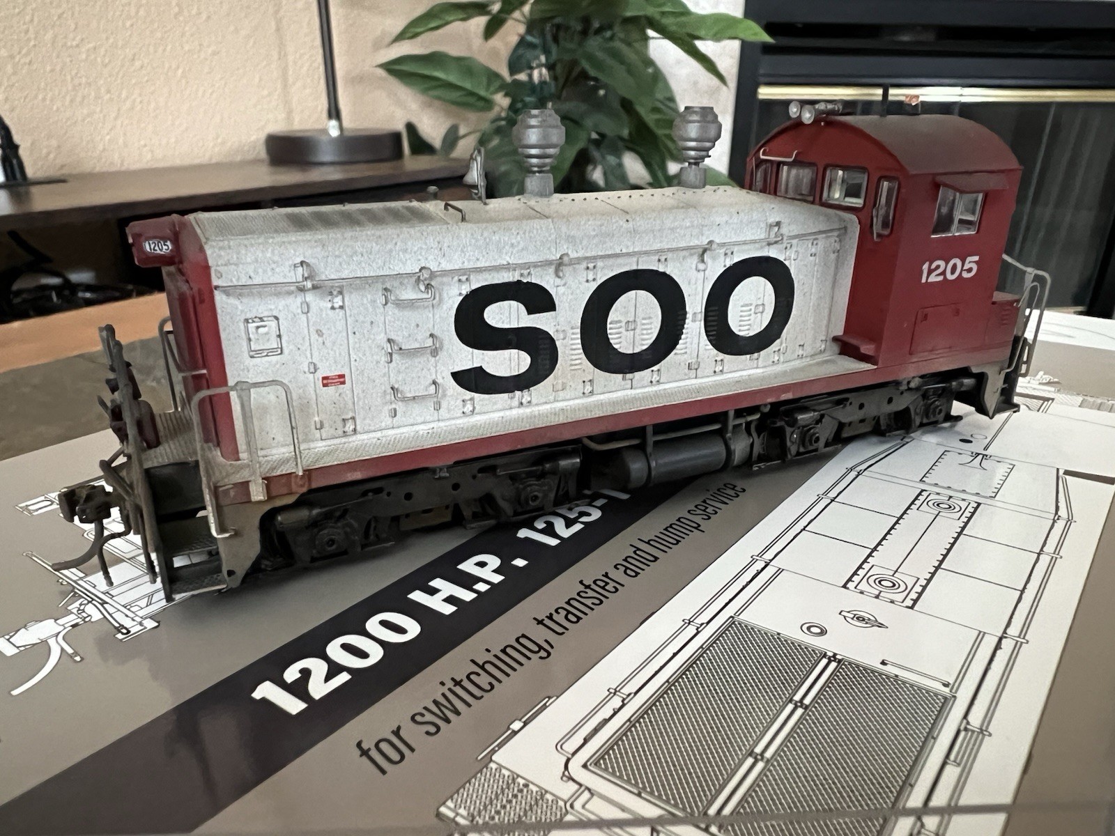 Rapido SW/1200 SOO Line #1205 Professionally Weathered DCC SOUND 27554 ...
