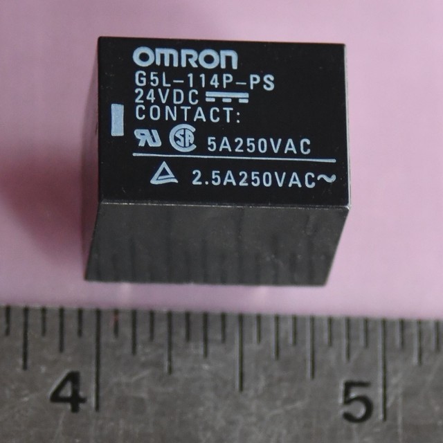 Omron Relay 24vdc 5a SPDT G5l-114p-ps PCB for sale online | eBay