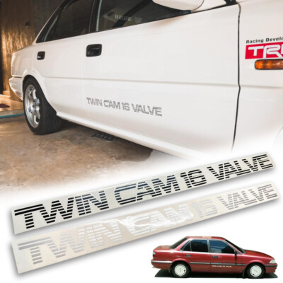 JDM twincam 16valve Sticker Side For Toyota Corolla AE90 AE92 E90 EE90 ...