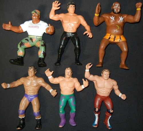 WWF 80's wrestlers vintage figures lot / LJN Titan Sports / Wrestling ...