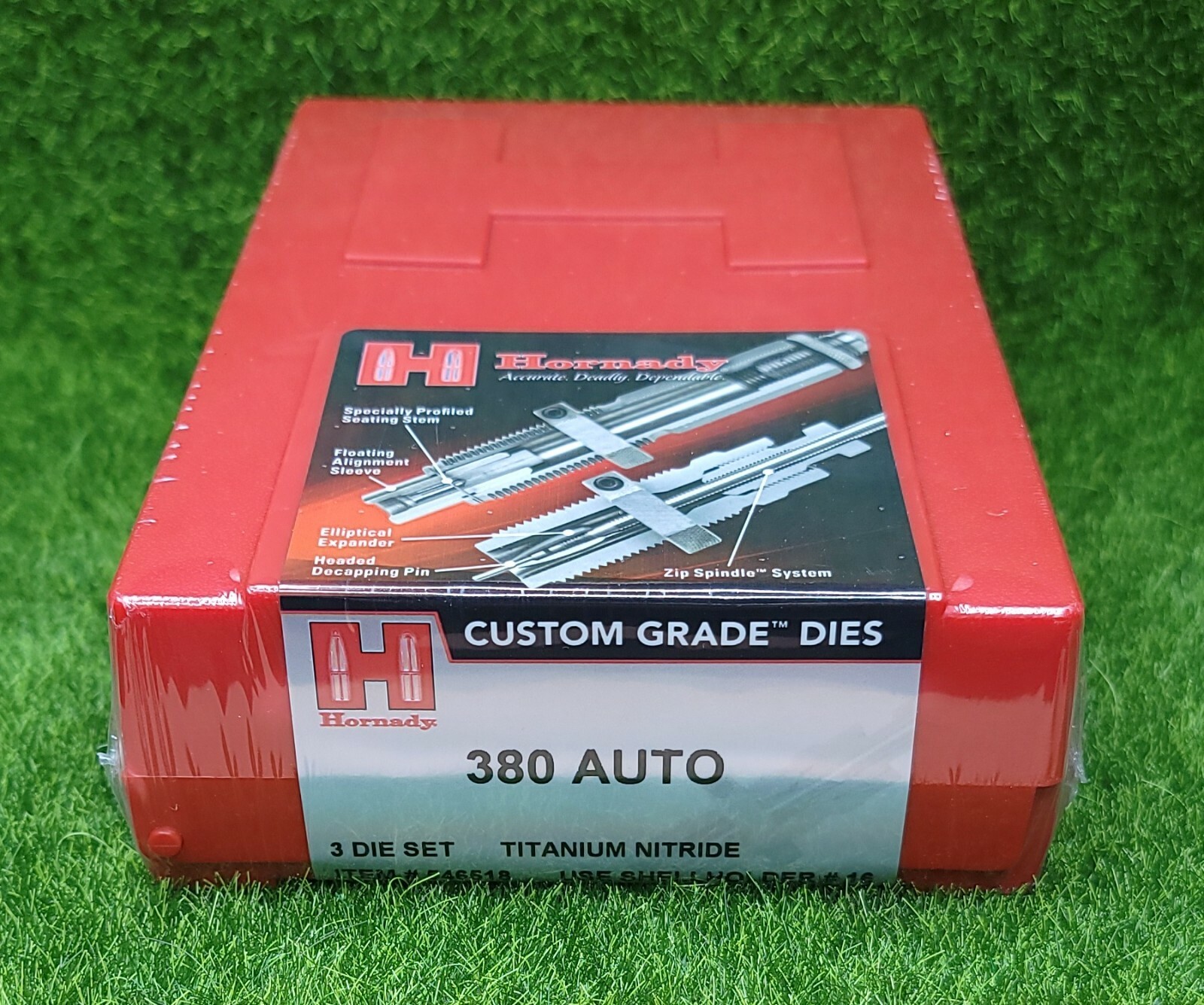 Hornady 380 Auto .380 Custom Grade Reloading 3-Die Set - 546518 ...