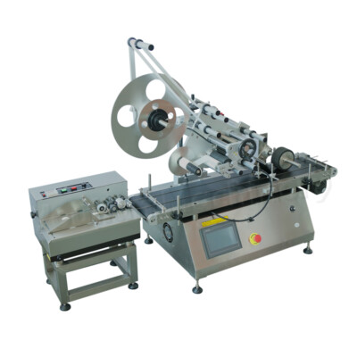 Desktop Pouch Bag Labeling Machine Flat Pouch Applicator With Paging ...