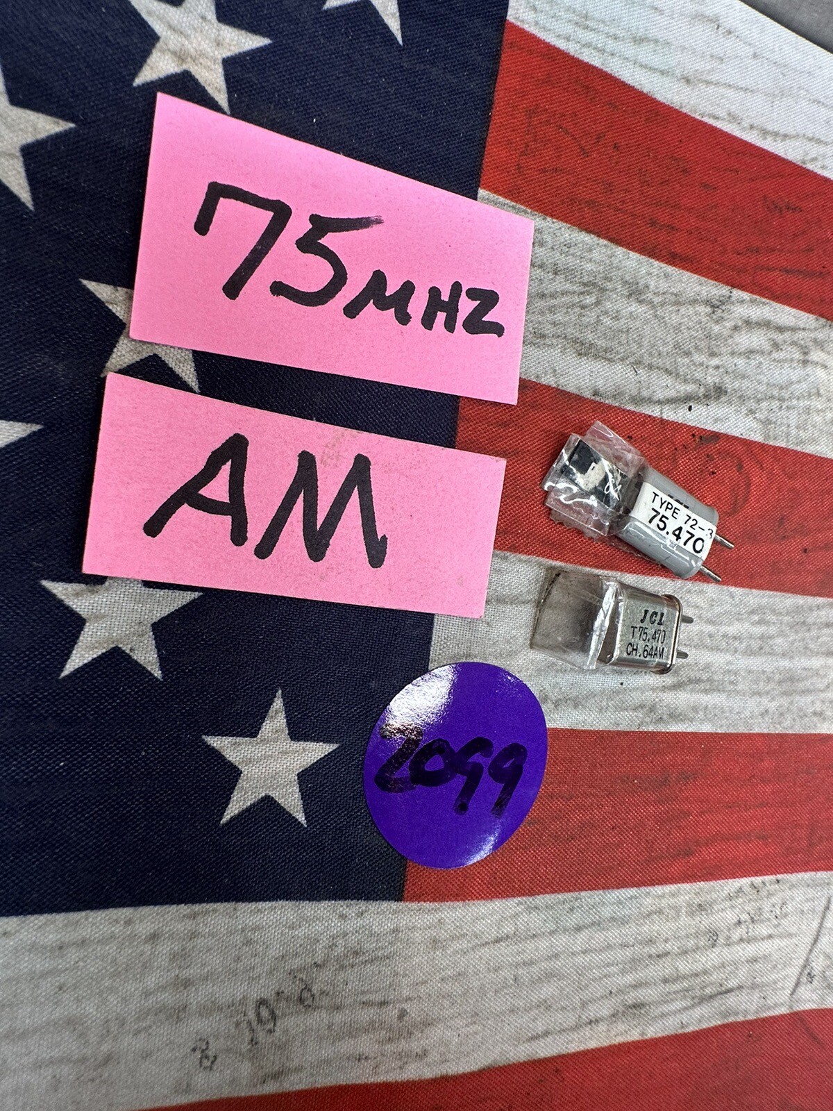 Rc Crystal: RECEIVER-TRANSMITTER AM/RX/TX/CH#64/75.470 PreOwned USA ...