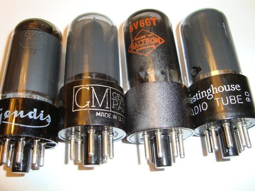 Four Assorted 6V6GT Tubes, In Different brands, At Close High Ratings ...