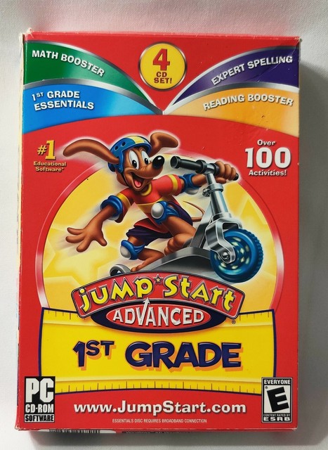 Jump Start Advanced 1st Grade PC Cd-rom Software 4 CD Set Over 100 ...