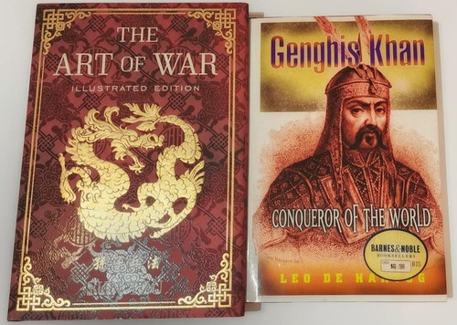 The Art of War Sun-Tzu Illustrated Edition HC/DJ Genghis Khan Two Book Lot | eBay