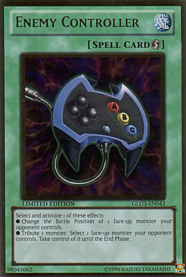 YU-GI-OH, ENEMY CONTROLLER, GOLD, GLD3-EN043, LIM, TOP | eBay