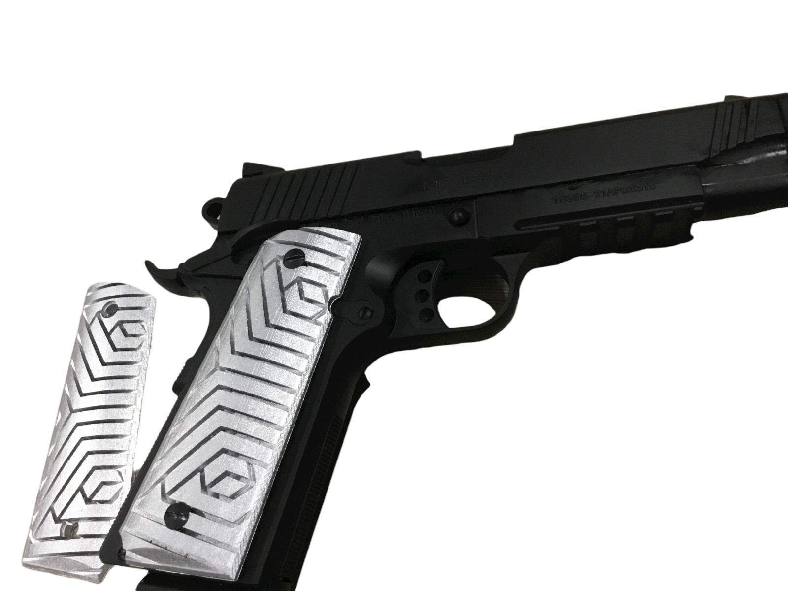 SSWI Full Size 1911 .45acp and Clones Geometric Grips - Any Color ...