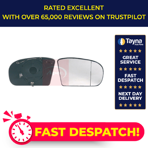 Mirror Glass fits MERCEDES E270 S211, W211 2.7D Right O/S Driver Side ...