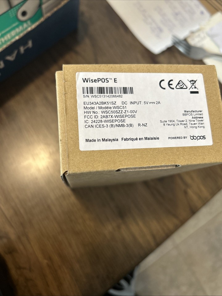 2 BBPOS WisePOS E WSC51 Stripe Terminal Card Reader w/ Dock & USB ...