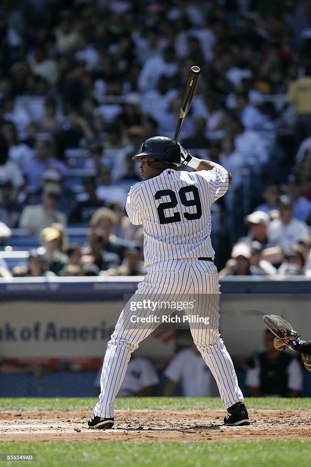 NEW YORK YANKEES 2005 FELIX ESCALONA GAME WORN USED JERSEY SALVATION ...
