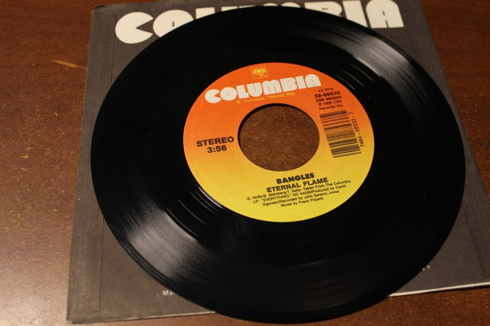 THE BANGLES ETERNAL FLAME / WHAT I MEANT TO SAY 45 RPM RECORD | eBay