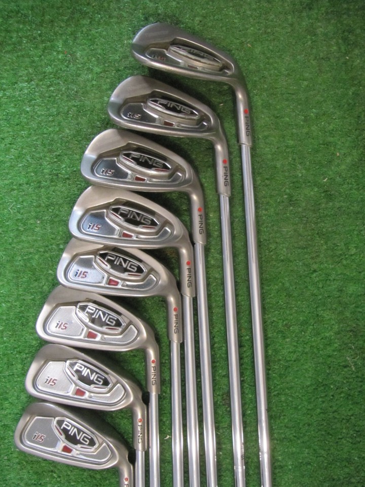 PING i15 RED DOT IRONS 4-PW-UW, PING AWT REGULAR FLEX STEEL SHAFTS | eBay