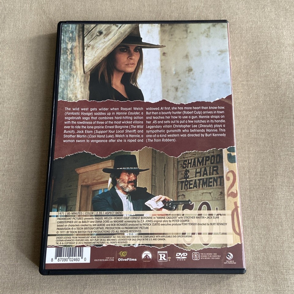 Hannie Caulder (DVD 1971 Olive Films) Western Raquel Welch Robert Culp ...