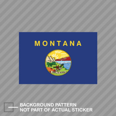 Montana Flag Sticker Decal Vinyl state montanan MT | eBay